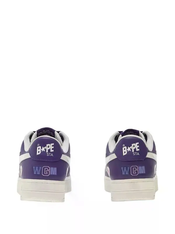 A BATHING APE Sta Shark Low Top Sneakers - Purple