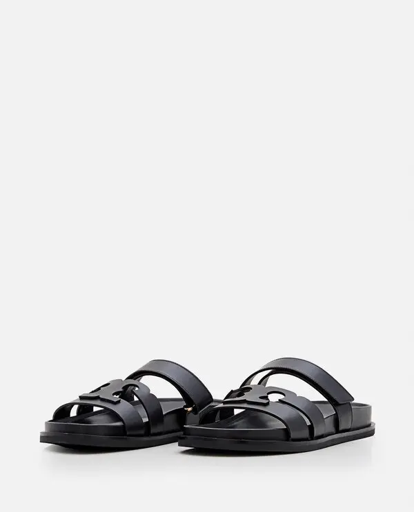 Tory Burch Ines T Slide Sporty Sandal - Black