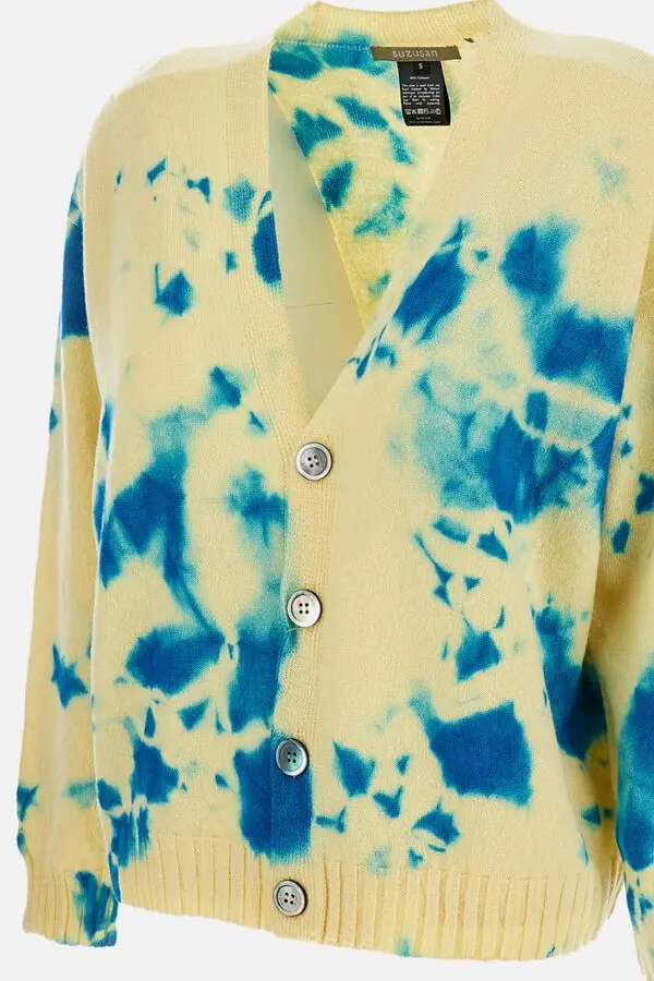SUZUSAN Short Cashmere Cardigan - Multicolor