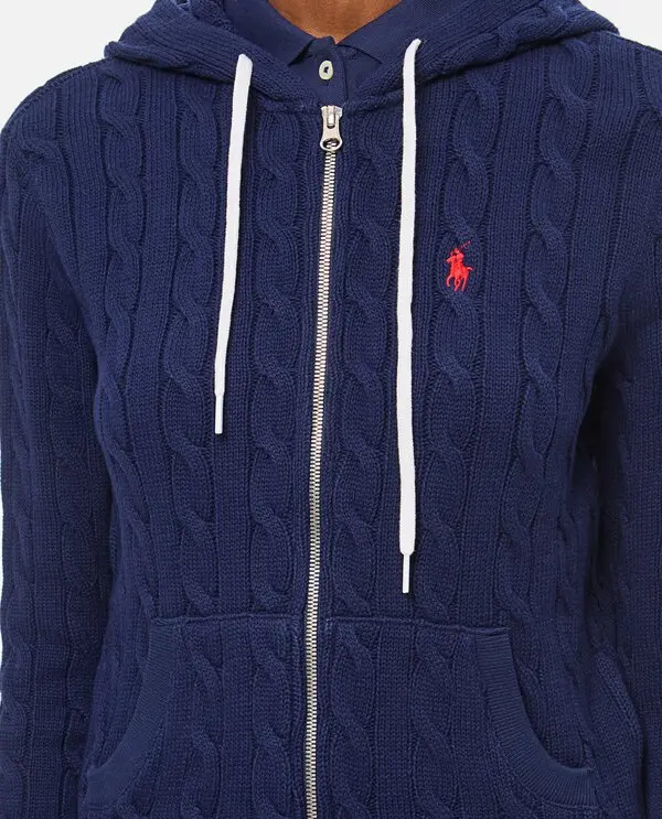 Polo Ralph Lauren Knitted Zip-up Sweatshirt
