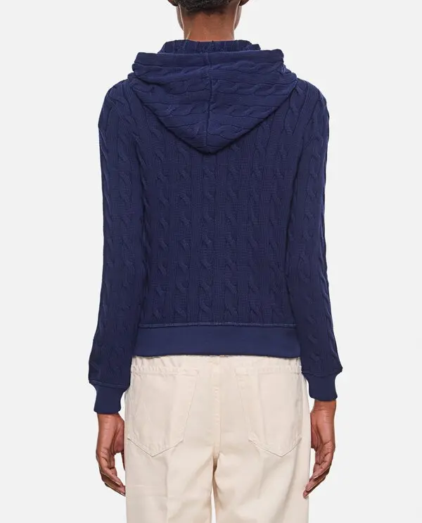 Polo Ralph Lauren Knitted Zip-up Sweatshirt - Blue