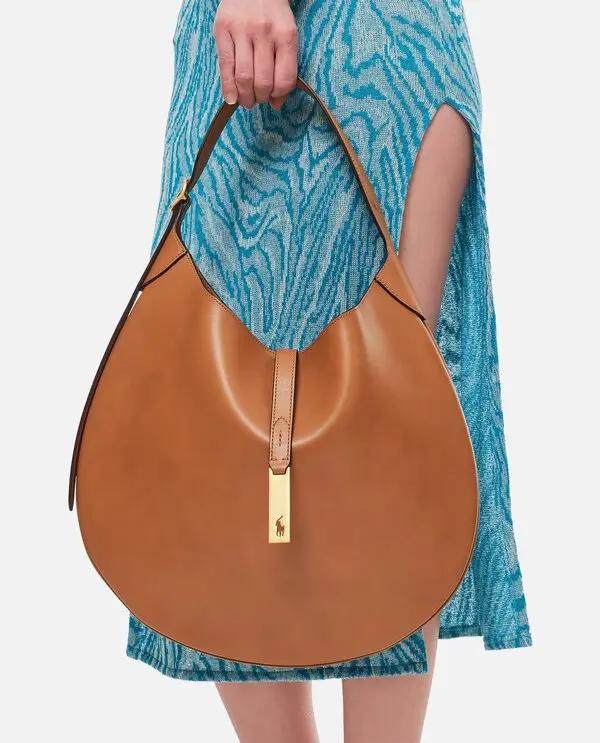 Polo Ralph Lauren Hobo Shoulder Bag - Brown