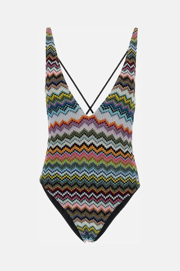 Missoni Classic Pattern One-piece Swimsuit - Multicolor