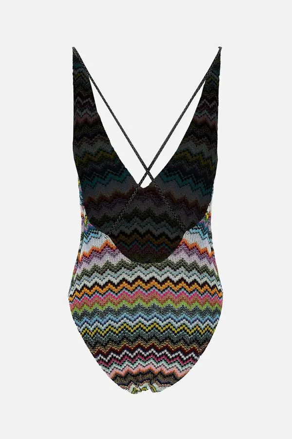 Missoni Classic Pattern One-piece Swimsuit - Multicolor