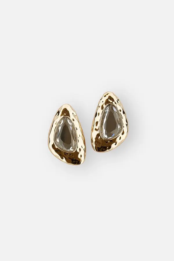 SELF-PORTRAIT Earrings With Crystals - Oro