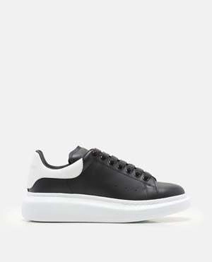Alexander McQueen Larry Oversized Leather Sneakers - Black