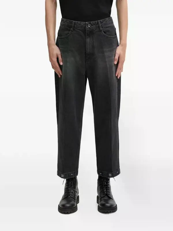 ADER ERROR Embroidered-trim Jeans