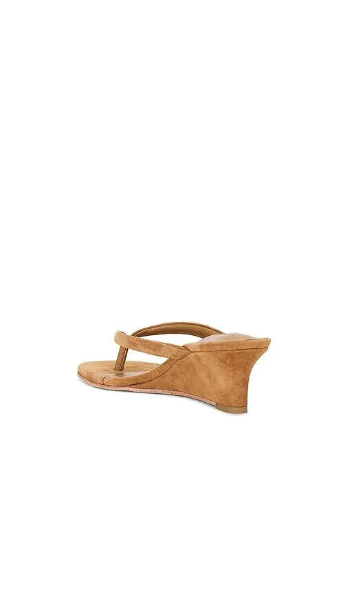 TONY BIANCO X Revolve Edgy Suede Wedge Sandal - Brown