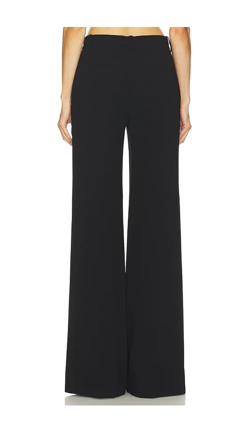 Theory Fluid Flare Crepe Pant - Black