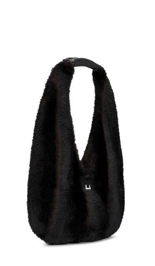 Apparis Colette Shaved Mink Fur Bag - Black