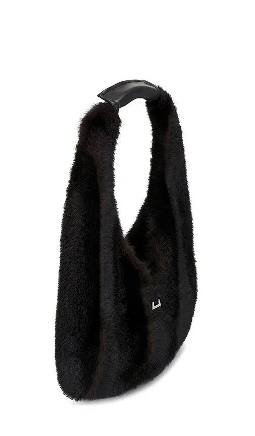Apparis Colette Shaved Mink Fur Bag - Black