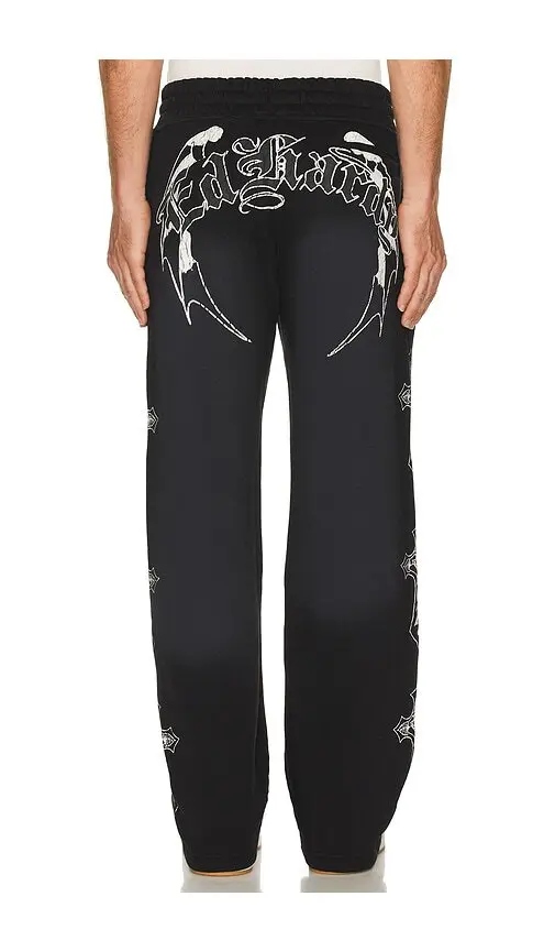 Ed Hardy Crosses Skulls Baggy Sweatpant In . Also
