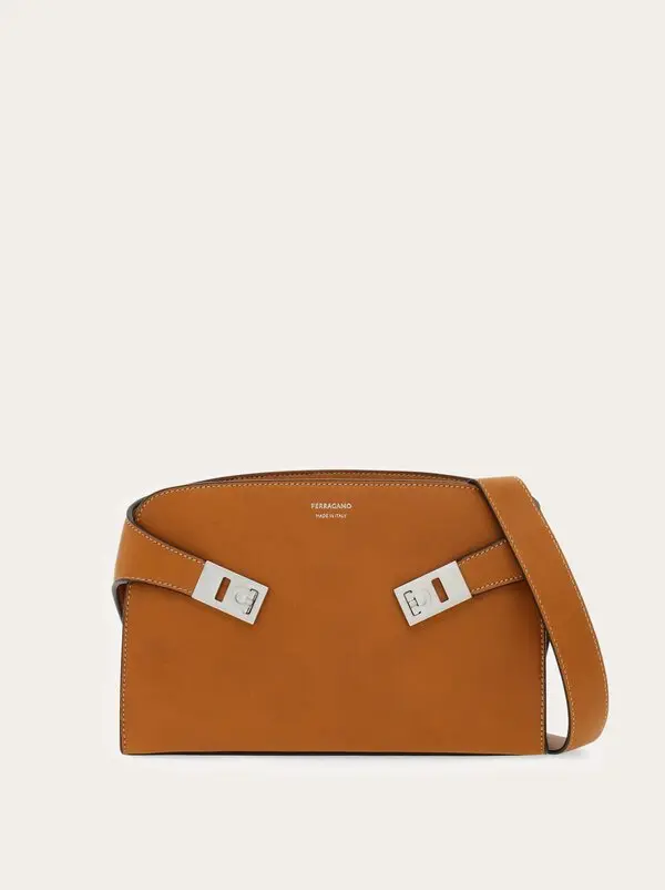 FERRAGAMO Hug Messenger Bag - Brown