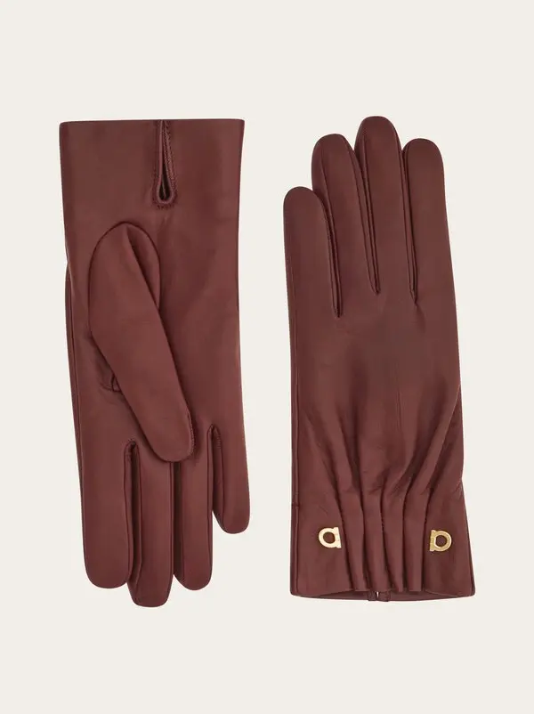 FERRAGAMO Nappa Leather Gloves - Violet