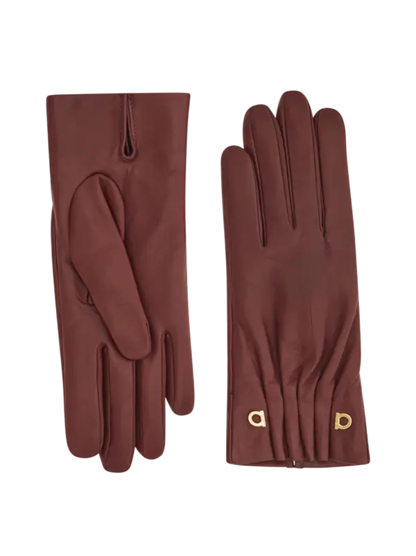 FERRAGAMO Nappa Leather Gloves - Violet