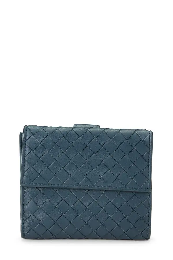Bottega Veneta Intrecciato Compact Wallet - Green
