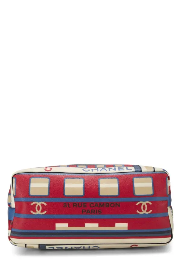 Chanel Coated Canvas Train Car Print Tote