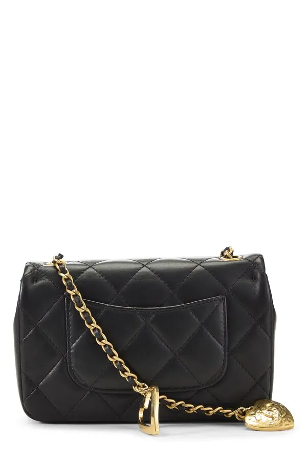 Chanel Lambskin Heart Charm Flap Bag