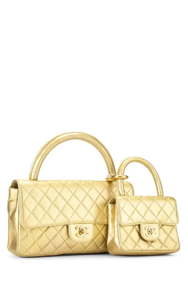 Chanel Quilted Lambskin Double Bag