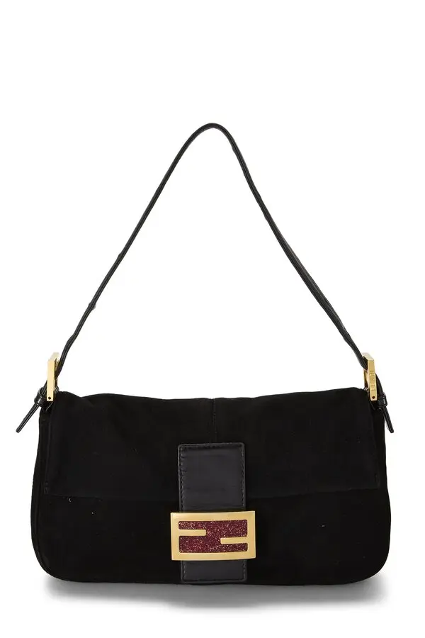 Fendi Baguette Shoulder Bag - Black