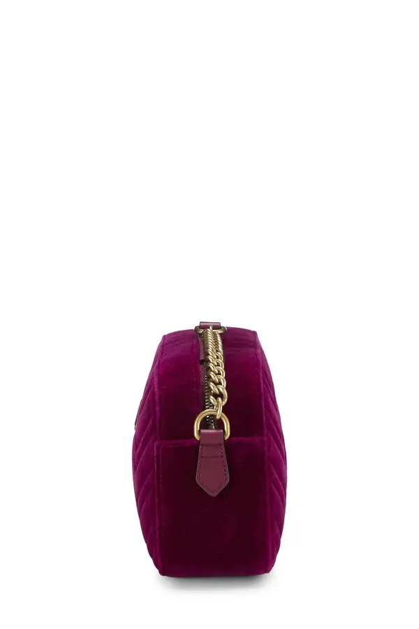 Gucci Velvet Gg Marmont Crossbody Bag