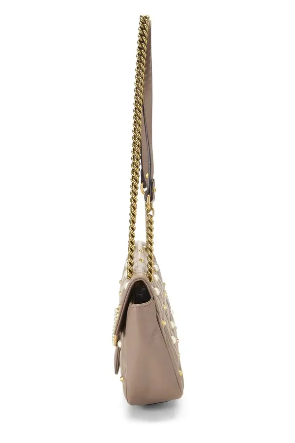 Gucci Leather Gg Marmont Shoulder Bag