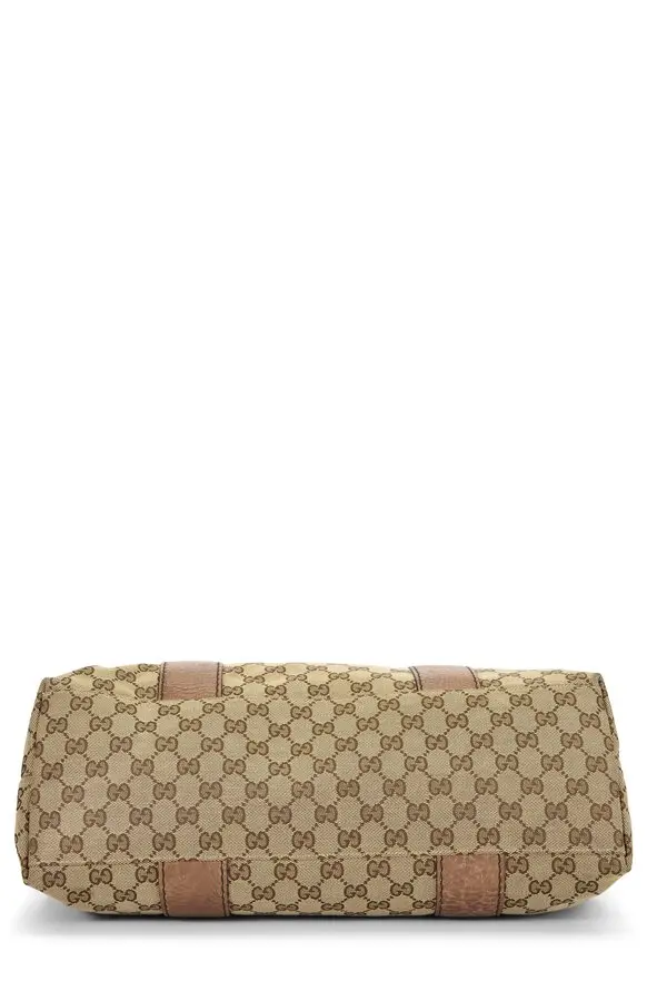 Gucci Original Gg Bamboo Bar Tote - Brown