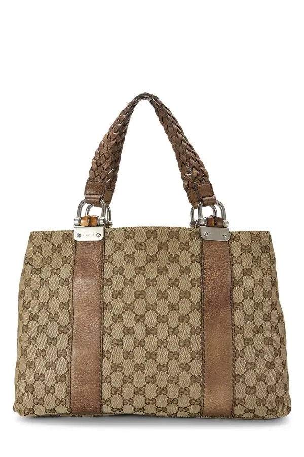 Gucci Original Gg Bamboo Bar Tote