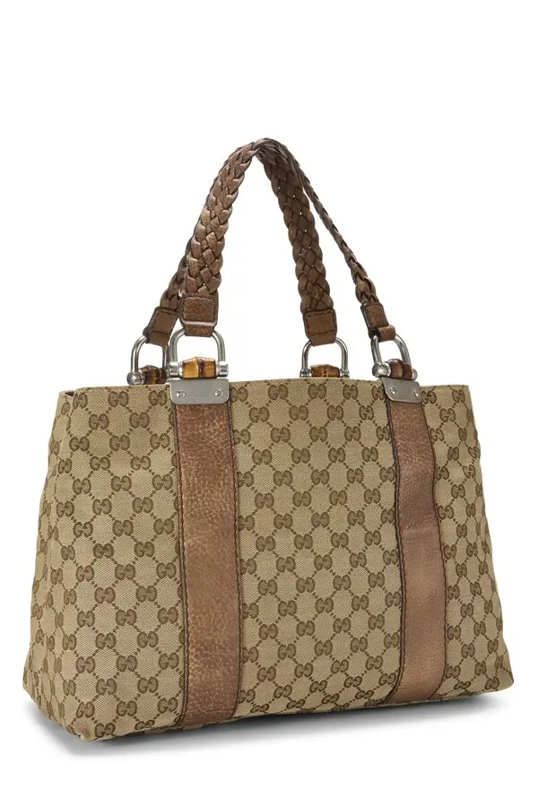 Gucci Original Gg Bamboo Bar Tote