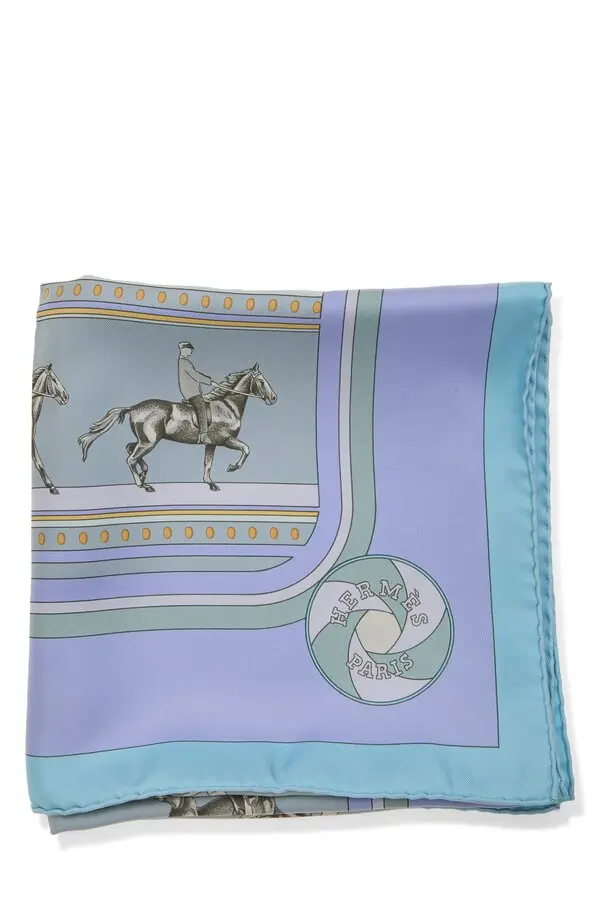 Hermès Multicolor 'sequences' Silk Scarf 90