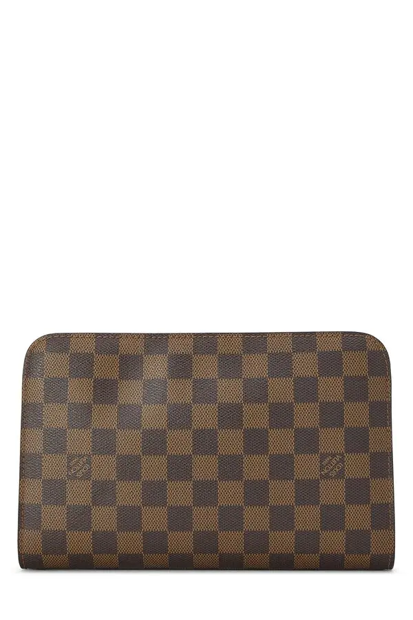 LOUIS VUITTON Damier Ebene Saint Louis Wristlet