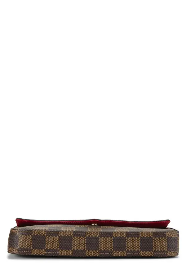LOUIS VUITTON Damier Ebene Pochette Felicie - Brown