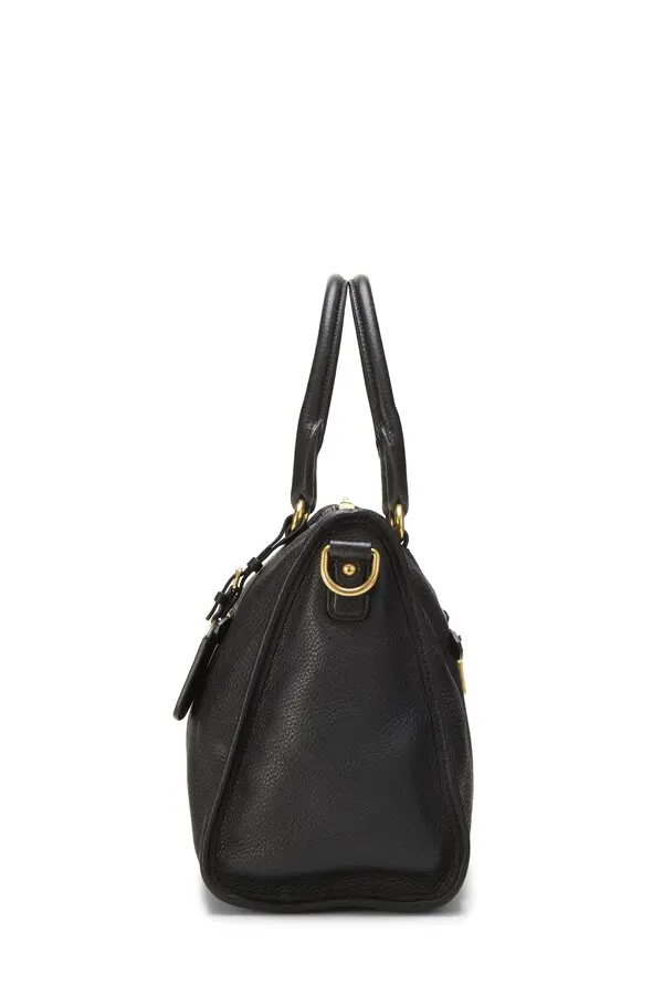 Prada Vitello Daino Convertible Zip Handbag