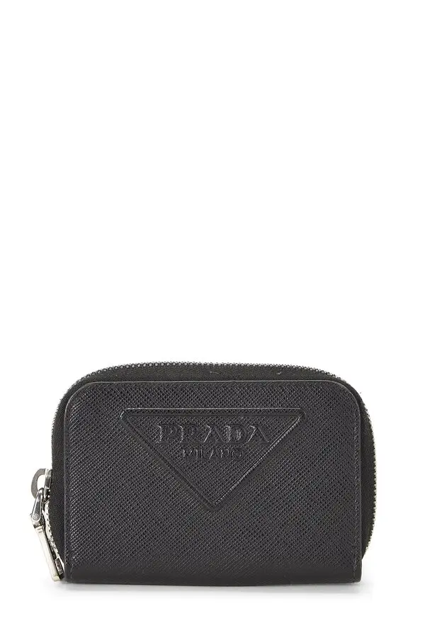 Prada Saffiano Zip Around Coin Purse