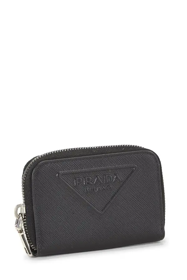 Prada Saffiano Zip Around Coin Purse