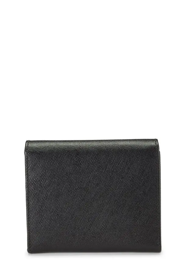 Prada Saffiano Snap Compact Wallet