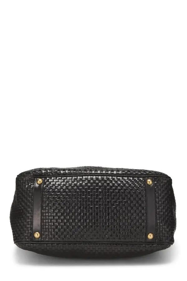 Prada Woven Leather Frame Bag