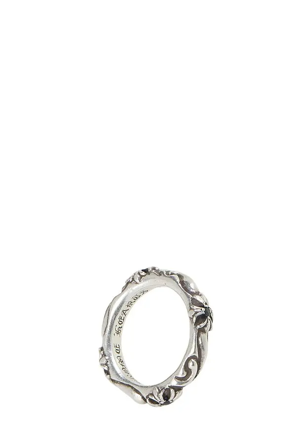 Chrome Hearts Sterling Diamond Sbt Plus Ring - Blue