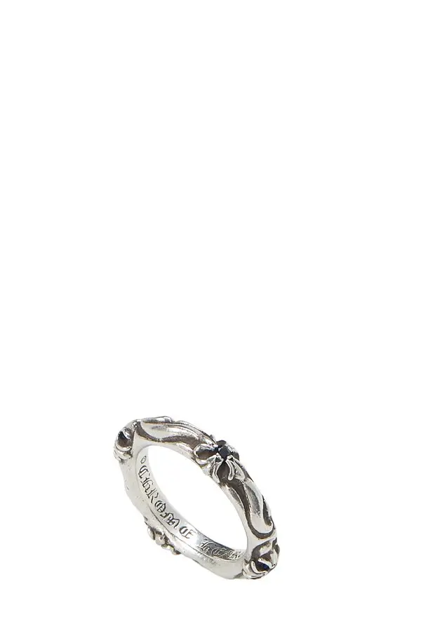 Chrome Hearts Sterling Diamond Sbt Plus Ring - Silver
