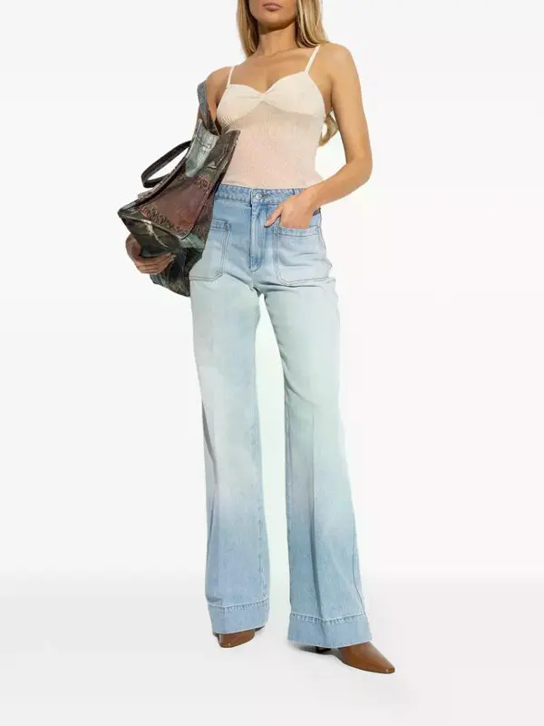 Victoria Beckham Ribbed-knit Tank Top - Neutrals