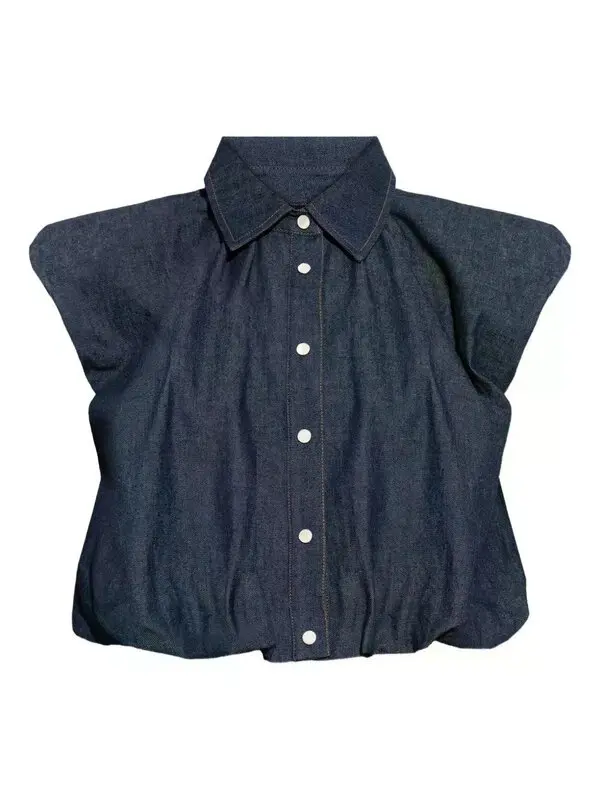 FRAME Collared Sleeveless Shirt