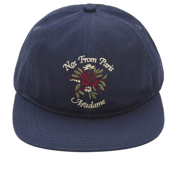 Drole De Monsieur Rose Slogan Cap - Navy