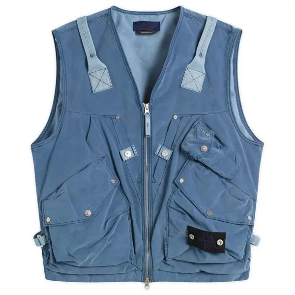 Stone Island David Light-tc Vest - Indigo