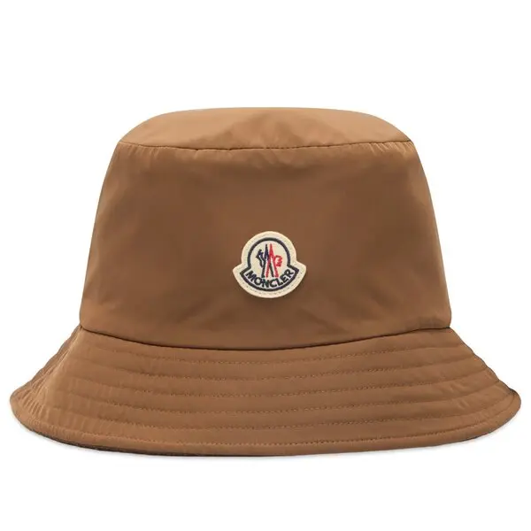 Moncler Teddy Fleece Bucket Hat - Brown