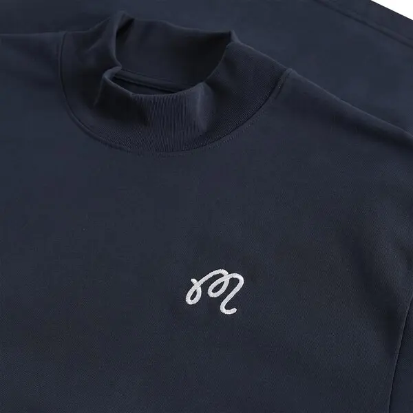 MALBON Mare Mockneck T-shirt - Navy