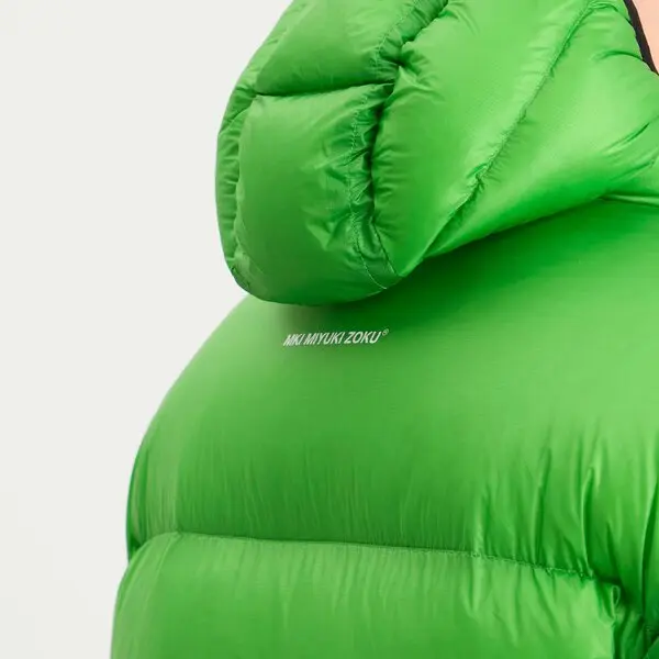 MKI MIYUKI ZOKU Translucent Hooded Bubble Jacket - Emerald