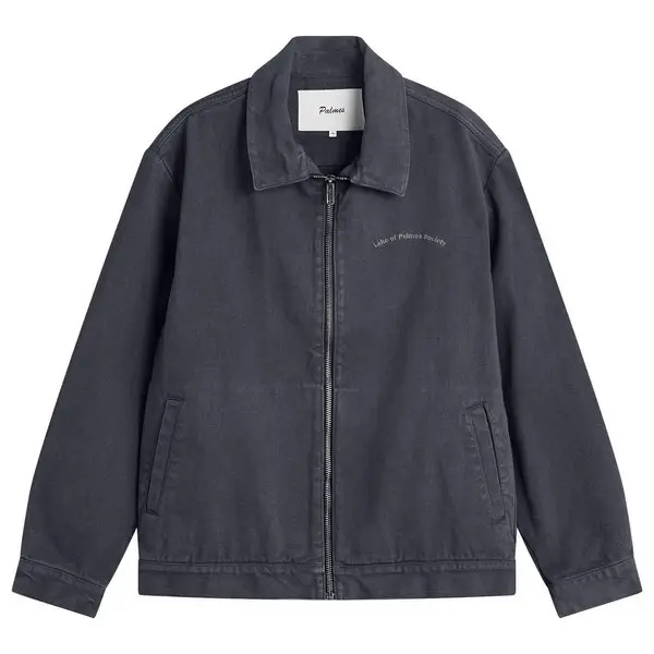 PALMES Lake Zip Shirt Jacket - Charcoal