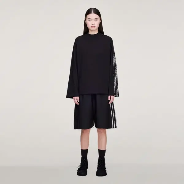 Adidas Y-3 Sport Uniform Raw Cut 3-stripes Shorts