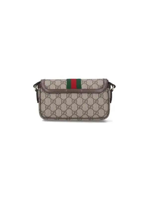 Gucci Mini 'ophidia' Shoulder Bag - Beige
