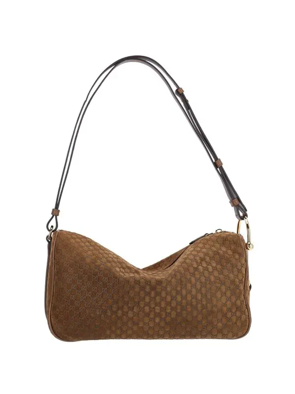 Gucci Medium Shoulder Bag With Horsebit Detail - Brown